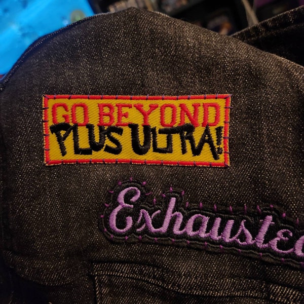 Go Beyond Plus Ultra Patch – Made in USA – 4" X 1.5" Anime Patch – Hero ...