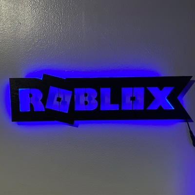 Roblox Gaming LED Sign, Video Game Art, Game Room Décor, Mancave, Kids ...