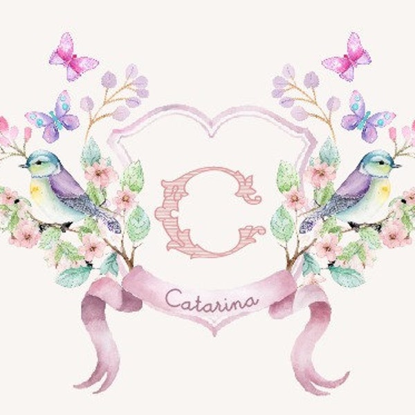 Set of 36, Watercolor Birds Clip Art, Colorful Birds Clipart, Spring ...