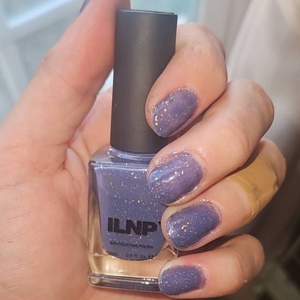 Starlight - Stormy Indigo Flakie Shimmer Nail Polish - Etsy