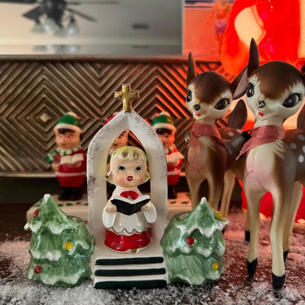 Vintage Japan Snowman Candy Holder or Planter - Jaunty Fellow Wearing ...