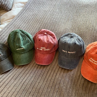 Personalised Vintage Cap Custom Embroidered Unisex Cotton Dad Hat With ...