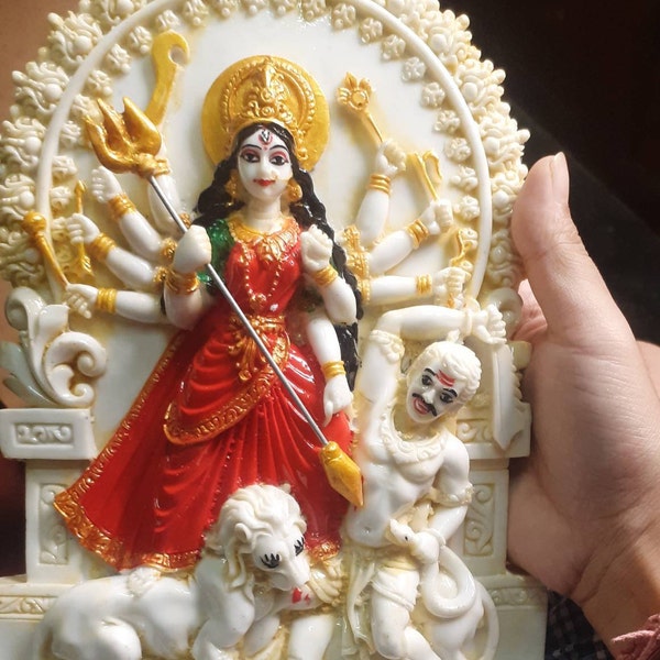 Dhokra Art of Goddess Durga Statue - Indian Brass Figurine- Dokra ...