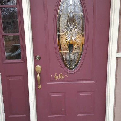 Hello Decal Goodbye Decal Rustic Decor Farmhouse Decor - Etsy