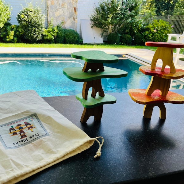 Handmade Tree House Blocks Set - Double Set Option, Toddler or ...