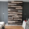 Rustic Reclaimed Wood Wall Cladding Unique Mix of Shades and Finishes 1 ...