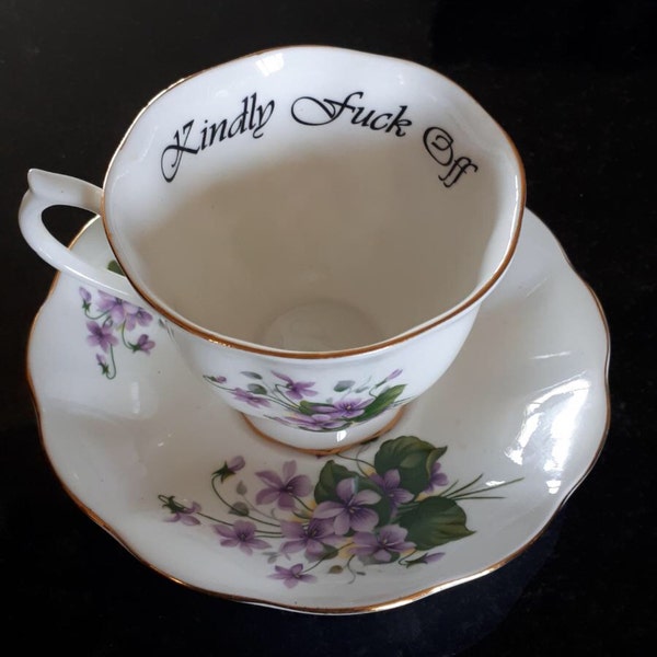 Customizable Insult Vulgar Cheeky Tea Cups - Etsy