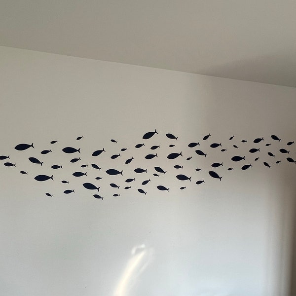 Fish Wall Decals by Wallency - School of Fish Vinyl Wall Stickers ...