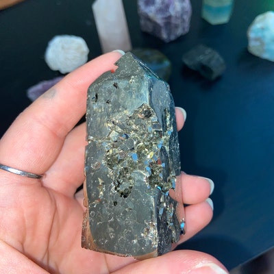 Pyrite Obelisk Crystal Tower Raw Natural Large Pyrite Towers High Grade ...