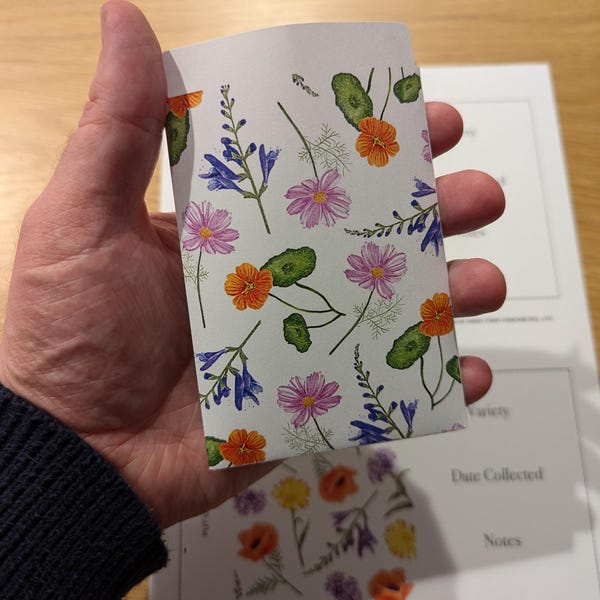 Printable 6 Vegetable Seed Packet Designs -mixed Vegetable- Watercolour ...