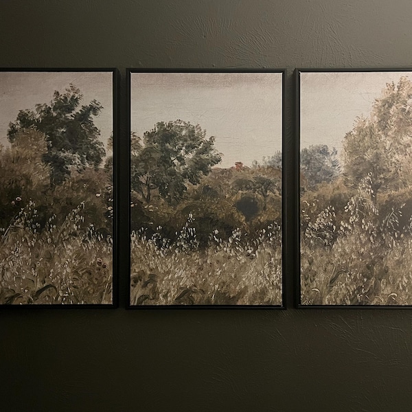 Vintage Landscape Art Print Set: Framed Gallery Wall Decor - Etsy