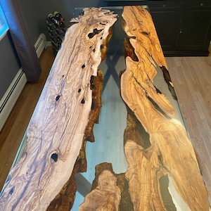 Smoke Epoxy Table Custom Resin Table Kitchen Dining Table | Etsy