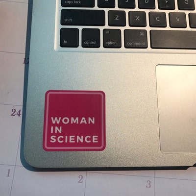 Woman in Science, Vinyl STEM Sticker, Biology, Chemistry, Gift for ...