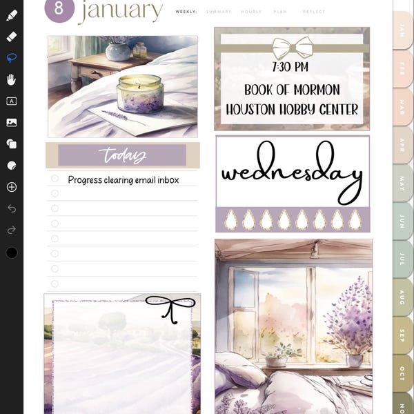 2025 DATED DIGITAL PLANNER, Goodnotes Planner 2025, Minimalistic Dated ...