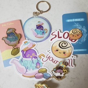 Spilled Cosmic Tea Clear Sticker Teapot Celestial Moon | Etsy