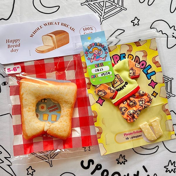 PLAYPERDOLL Labubu Macaron,zzoton,bao-ao Pizza Hat,pizza Doll Clothes ...