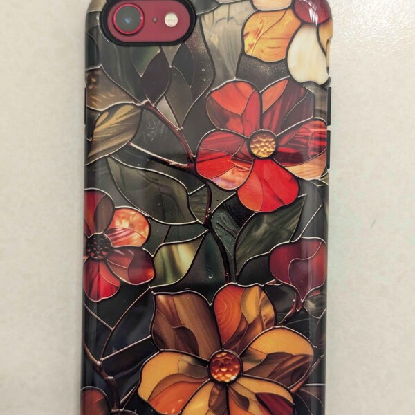 Stained Glass Marygold Phone Case Mosaic Wildflower Summer Phonecase ...