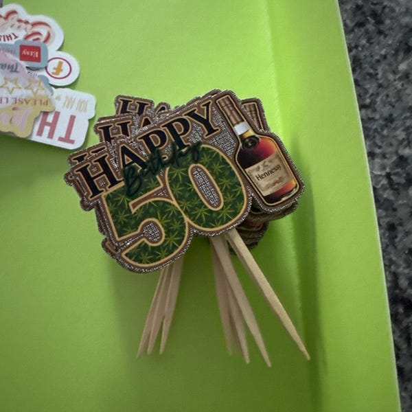 Cuban Birthday Cake Topper, Havana Nights Personalized Cake Topper ...