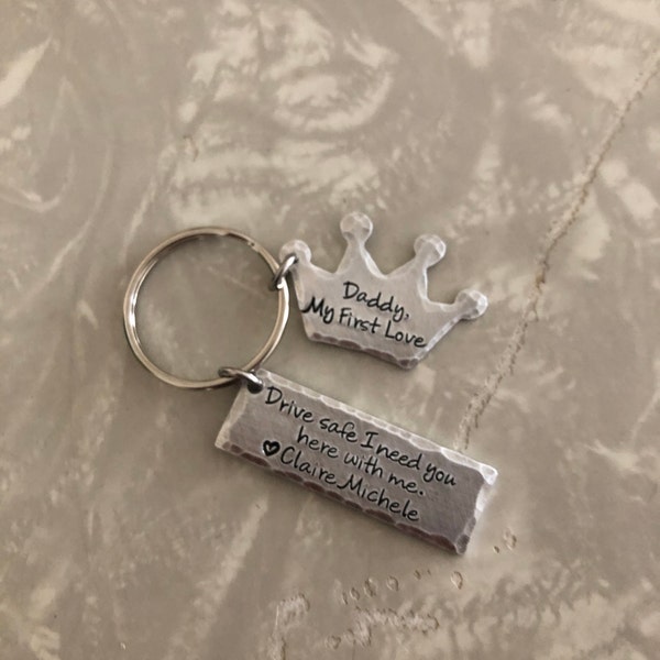 Drive Safe Keychain, Daddy Daughter Gift, Gift From Daughter, Gift for ...