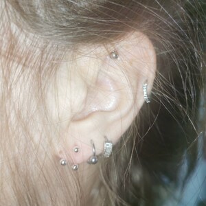 Sterling Silver Two Way Stud Earrings - Etsy UK