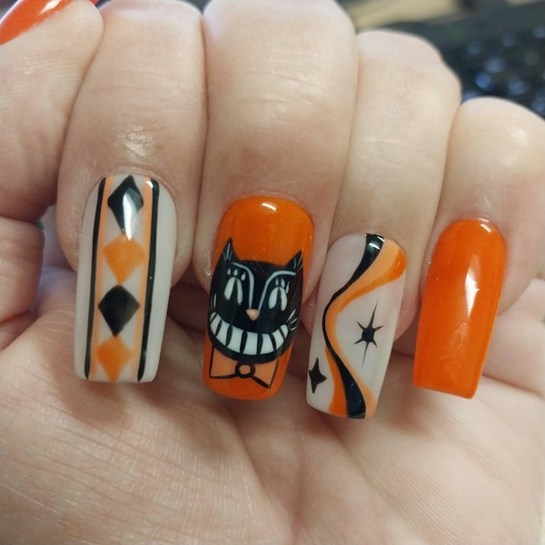 Corpse-set of 10 Press on Gel Nails Custom Sizes Available Choose Your ...