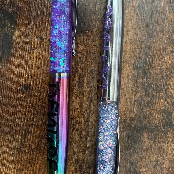 Custom Floating Glitter Fat Pens you Pick Colors - Etsy