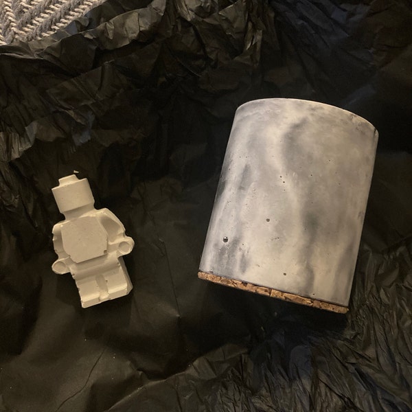 Small CYLINDER Concrete Matchstick Pot | 35 Colours | Toothpick Pot ...