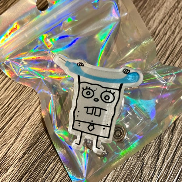 Cartoon Doodle Purewick -badge Reel - Etsy