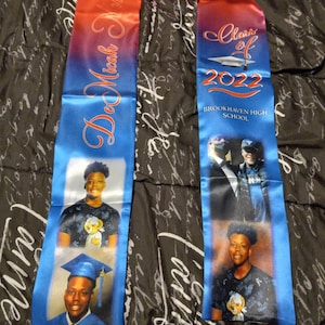 Custom 2022 Graduation Stole Class of 2022 Sign Graduation - Etsy