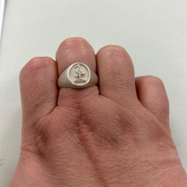 Family Crest Signet Ring,handmade Sterling Silver Signet Ring,all Kinds ...