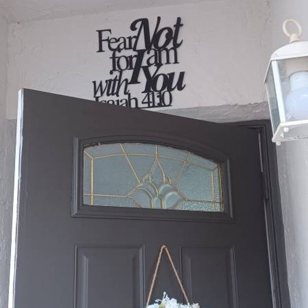 Isaiah 41:10 Metal Bible Verse, Christian Home Decor | Bible Verse Wall ...