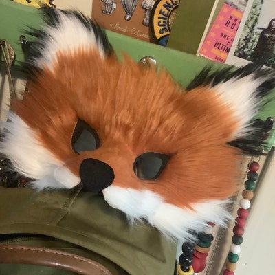 Faux Fur Red Fox Mask, Handmade - Etsy