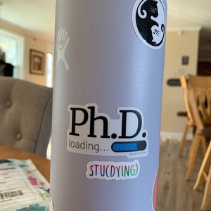 Ph.d. Loading... Sticker | Etsy