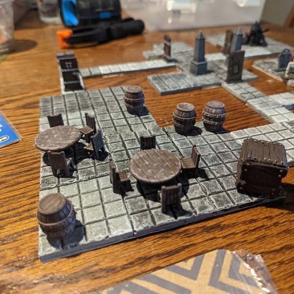 Octagon Tower Walls Mould - Gaming Boards - Dwarven Forge - Hirst Arts ...