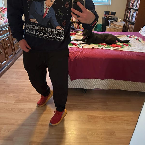 Ace Attorney Ugly Christmas Sweater - Edgeworth Santa December 24th ...