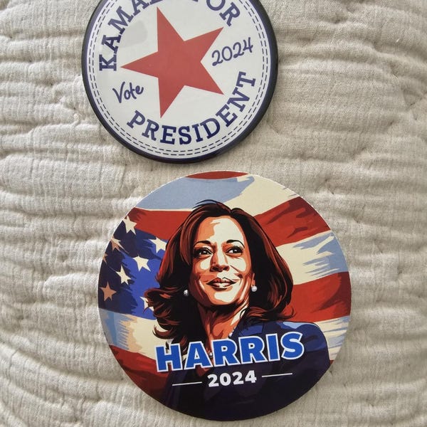 Kamala Harris for President 2024 - Round Vinyl Bumper Stickers - Etsy