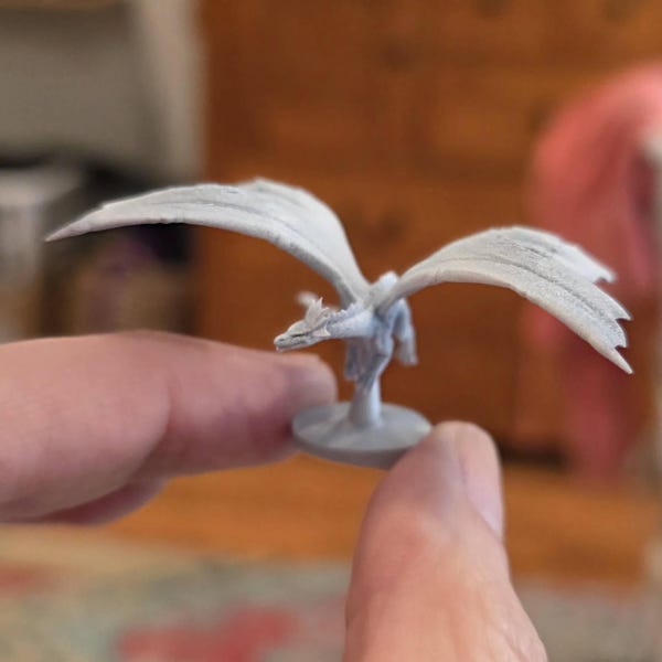 BEHOLD! A Faerie Dragon Miniature! Hand Painted or Primed - D&D / TTRPG ...