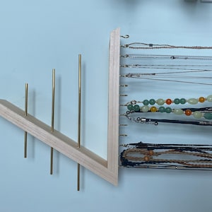 Cherry Jewelry Organizer, Wall Mounted, Floating Jewelry Holder for ...