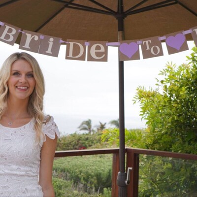 Bridal Shower Banner Bridal Shower Decor / Bride to Be Banner / Wedding ...