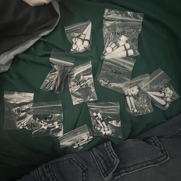 50 PC Ear Stretching Kit 14G-12MM Multicolor Aftercare Ear Gauges ...