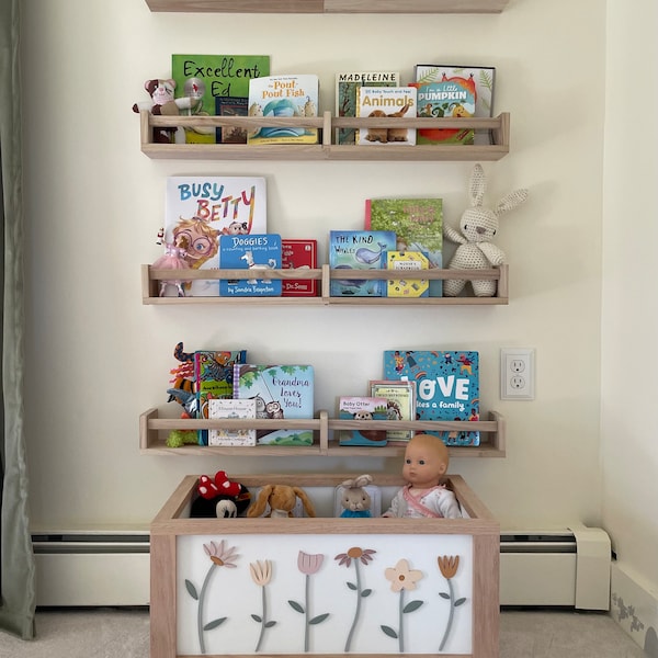 Handmade Wildflower Toy Chest: Baltic Birch, Natural Oak Nursery ...