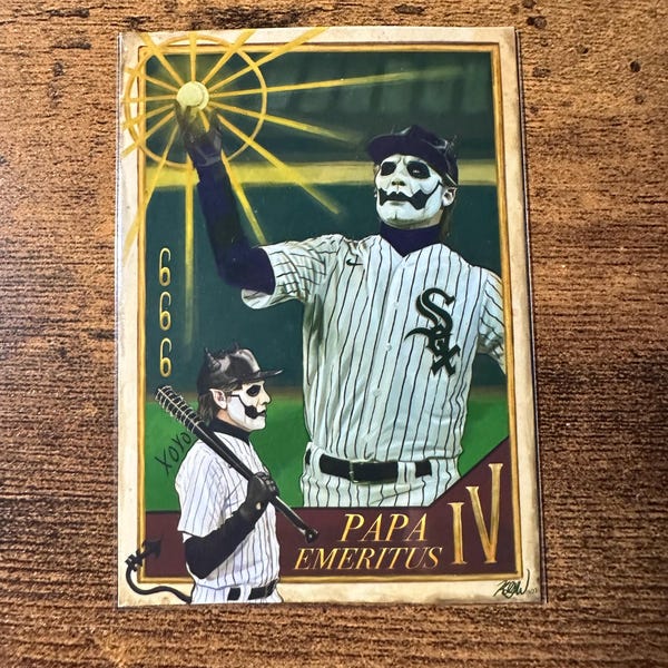 Papa Emeritus IV Painting Print - Etsy