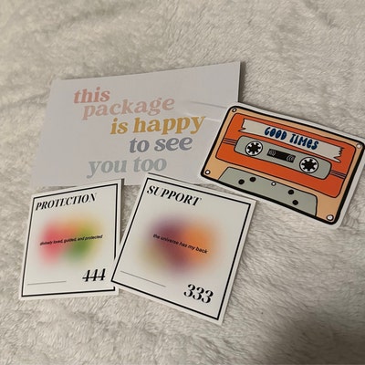 Angel Number Sticker, Angel Number Gradient, Affirmation Sticker ...