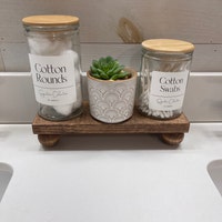 Wood Riser, Ball Leg Wood Tray, Farmhouse Decor, Rustic Tray, Riser ...