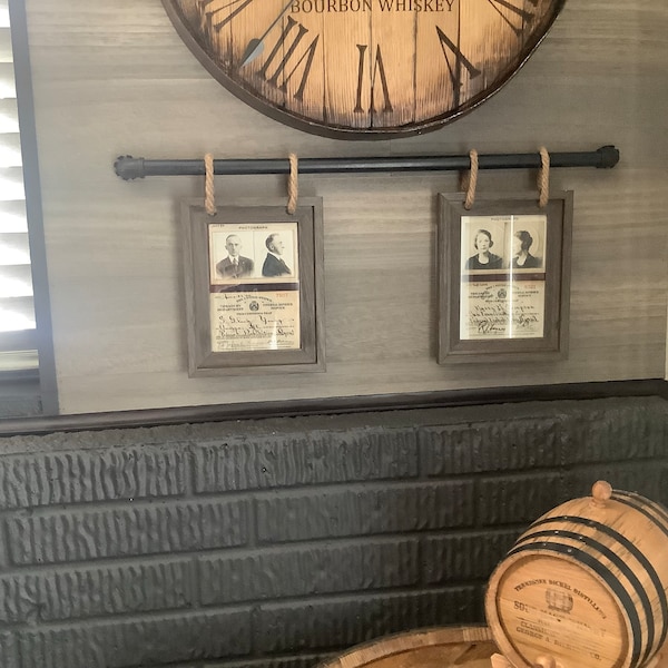 2 Photo Set of Prohibition Agent Credentials PHOTOS Liquor Whiskey ...