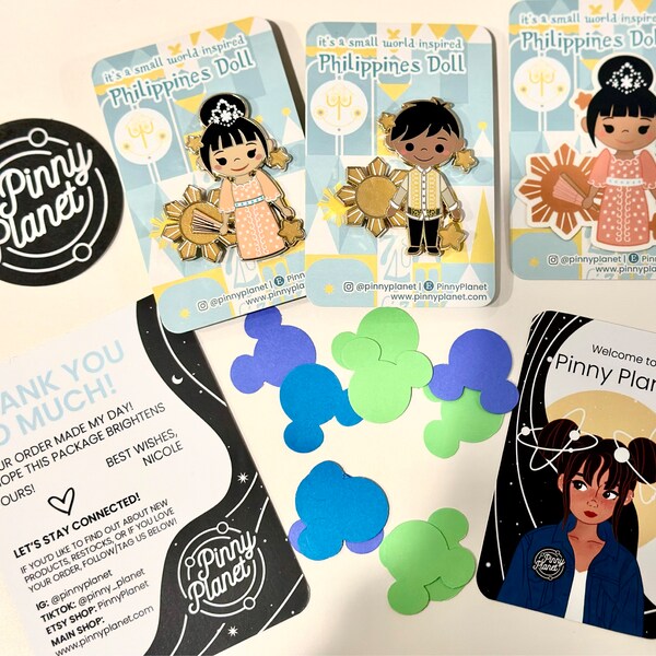 The Philippines Dolls Inspired by It's a Small World Clear Vinyl ...