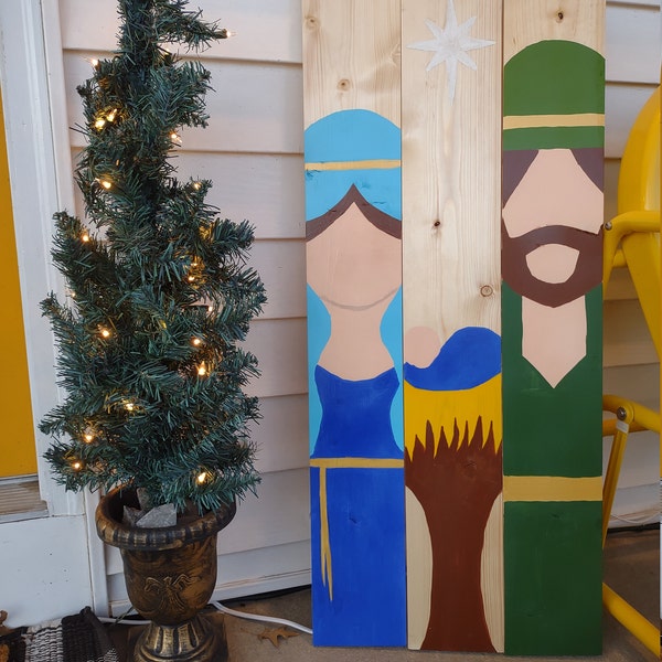 Pallet Wood Christmas Nativity Set - PATTERN - Etsy
