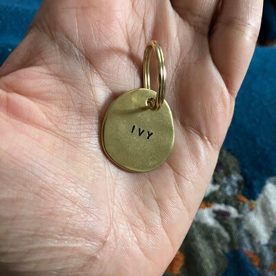 LINUS: Hand Stamped Personalized Custom Pet ID Tags for Dogs and Cats ...