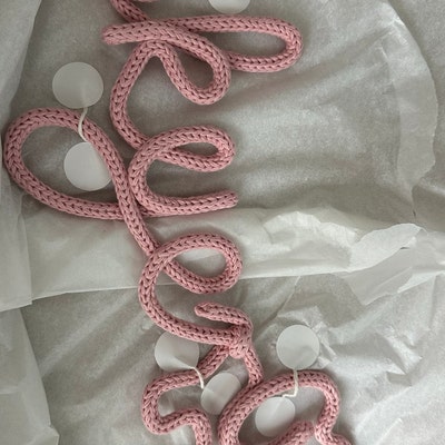 Knitted Mothers Day Sign Wire Word Cord Knit Rope Mothers Day Gift for ...