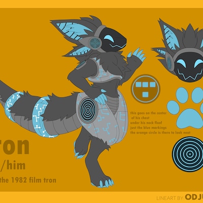 Protogen Furry Reference Sheet / Adoptable Base Kit - Etsy